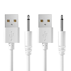 Bicmice 2.7Ft USB DC Charging Cable 2.5mm DC Charger Cord Fast Charging Replacement Cable - 2 Pack