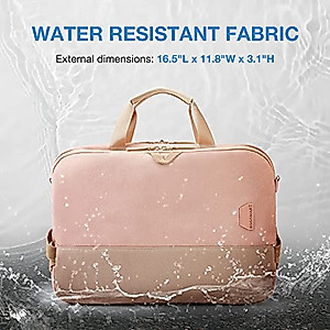 BAGSMART Laptop Bag for Women, 15.6 Inch Laptop Briefcase, RFID Blocking Laptop Case, Computer Bag Shoulder Messenger Bag