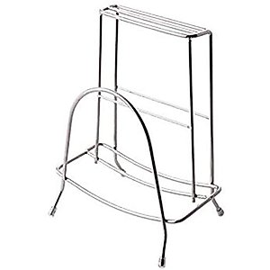 Double Layer Gadgets Stainless Steel Pan Pot Cover Lid Rack Stand Spoon Holder Cabinet Storage Cookware Organizer (Size : B)