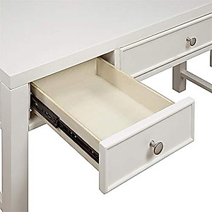 Comfort Pointe Verano 3-Drawer White Wood Desk