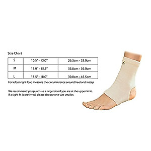 UptoFit Copper Ankle Compression Sleeve for Women Lightweight Breathable Brace for Foot and Ankle Support in Plantar Fasciitis, Achilles Tendon & Tendonitis (Medium - 1 Piece)