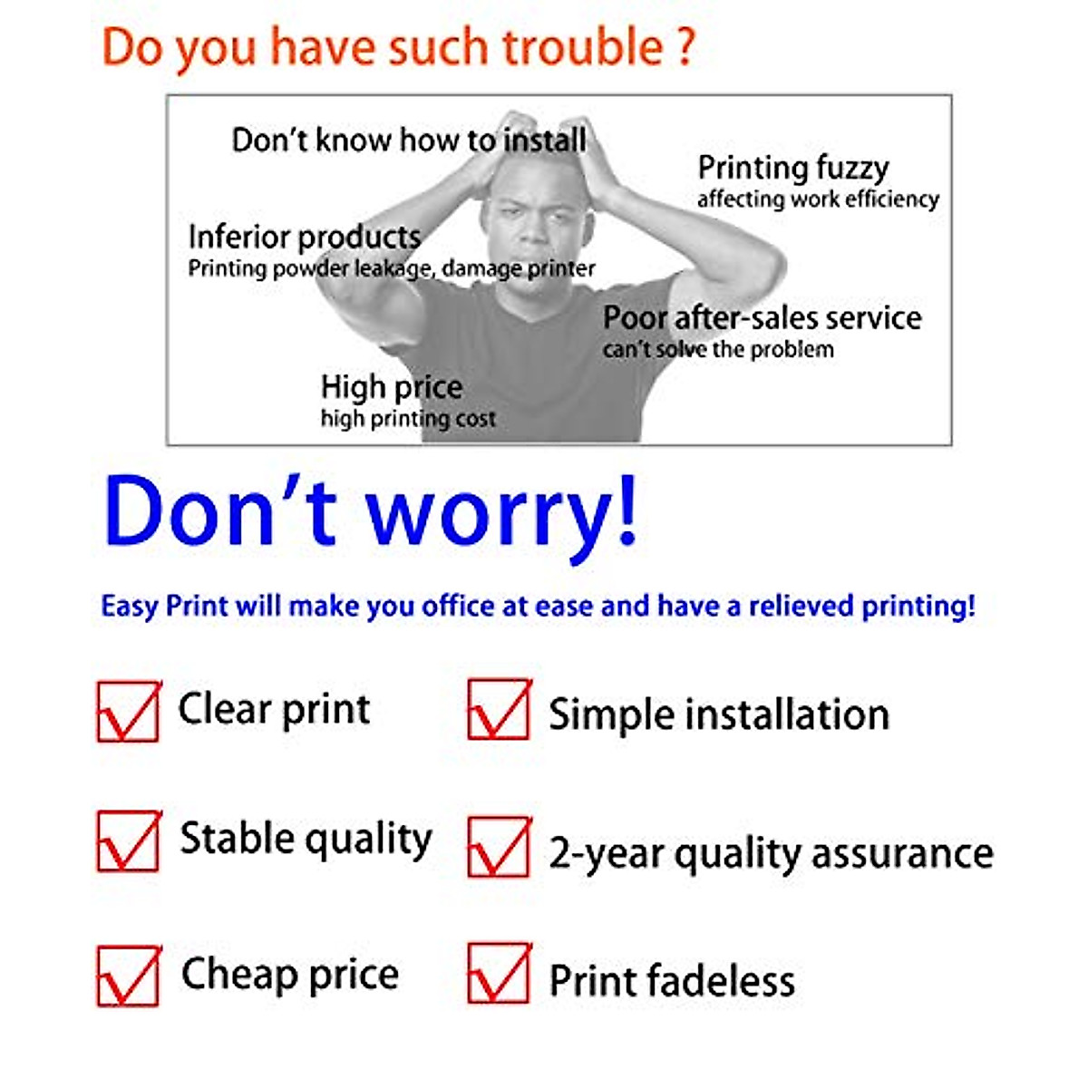 EASYPRINT (1-Set with Extra BK) Compatible 3035xxl Ink Cartridges Replacement for Brother LC3035XXL for MFC-J805DW, J805DW XL, MFC-J815DW, MFC-J995DW, J995DW XL, (2xBK, 1xC, 1xM, 1xY, Total 5-Pack)