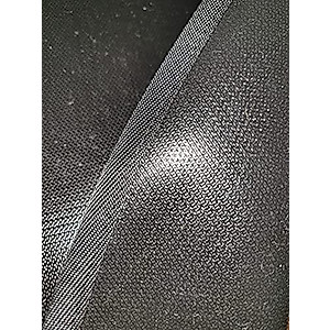 YWWQYBYQ 24" Fire Pit Mat,Round Grill Mat for Outdoor Grill Deck Protector, Double-Sided Fireproof BBQ Grill Mat, Oil-Proof Waterproof Under Grill Mat Black