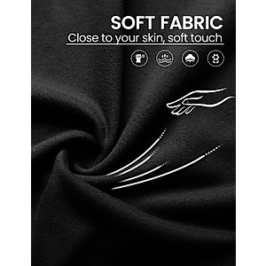 ZOOSIXX Soft Black Pajama Pants for Women, Wide Leg Comfy Casual Lounge Yoga Capri Pants 22'' / 30''