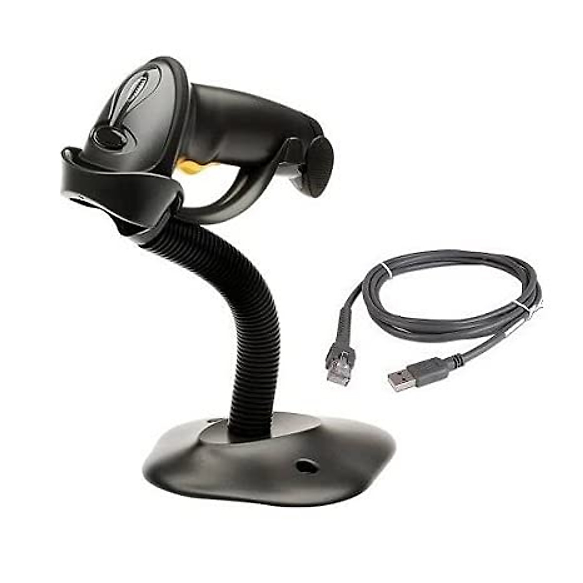 Square Stand, Square Register, Square Terminal Compatible Barcode Scanner | Zebra (Symbol) LS2208 Barcode Scanner with Hands-Free Stand and USB Cable