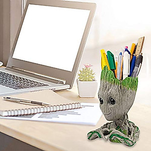 Abomet Groot Planter,Baby Groot Flower Pot Succulent Planter for Garden Decor Desktop,Groot Pencil Pen Holder for Kids Toy Gifts