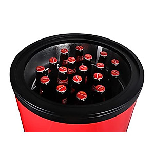 Curtis FRP246 Budweiser Cooler, 67 Can/22 Bottle Capacity, Stainless Steel, Adjustable Temprature, with Wheels, Red