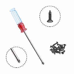 Rierdge 5 Pcs Easel Back, Iron Picture Frame Easel Back, Photo Frame Easel Back Stand with Screws & Screwdriver (Black)