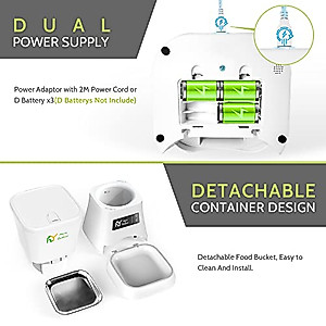 S.Y. 7L Automatic Cat Feeder Wi-Fi Enabled Smart Pet Feeders for Dogs and Cats, Auto Timed Dry Food Dispenser with Portion Control, APP Control