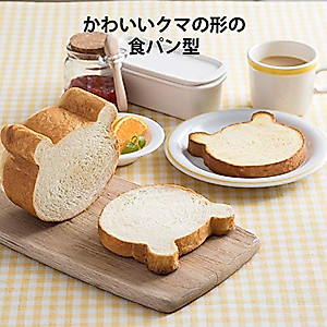 Kai Corporation DL7221 Little Chef Club Bear Bread Pan, Made in Japan