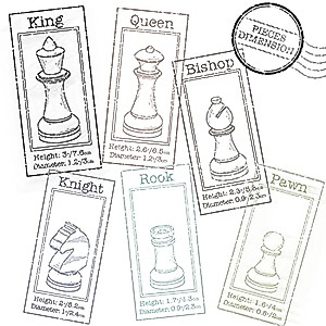 Lingle 15 Inch Travel Wooden Folding Chess Set w/ 3 Inch Kh Chess Pieces-Mahogany & Maple Inlay Board Games/Muslim Friendly