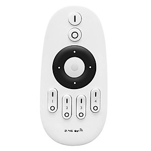 LGIDTECH FUT007 Mi.Light CCT WW+CW 4-Zone Remote Controller (Battery Not Included) for Milight/Miboxer Color Temperature Adjustable LED Lamps and LED Strip Light Controller FUT035 FUT036