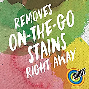Shout Wipe and Go Instant Stain Remover, for On-the-Go Laundry Stains, 12 Count - Pack of 12 (144 Total Wipes)