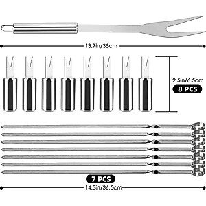 BBQ Grill Tools Set with Case - 22pcs S SMAZINSTAR Barbecue Accessories kit, Premium Complete Heavy Duty Stainless Steel BBQ Accessories with Storage Case for Camping Set & Dad Men & Backyard
