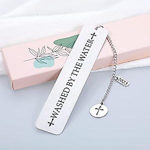 Baptism Gift for Boy Girl Valentine's Day Birthday Religious Church Gift Book Lover Bookmark First Communion for Goddaughter Godson Christening Gift for Baby Girl Catholic Gift for Women Men Christian