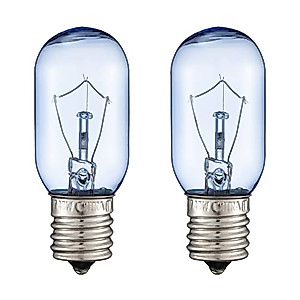297048600 241552802 AP3770086 1056577 AH976993 EA976993 PS97699 Refrigerator Light Bulb Compatible with Frigidaire Kenmore Whirlpool KitchenAid Electrolux Refrigerators T8 E17 40Watt Light Bulb,2 pack