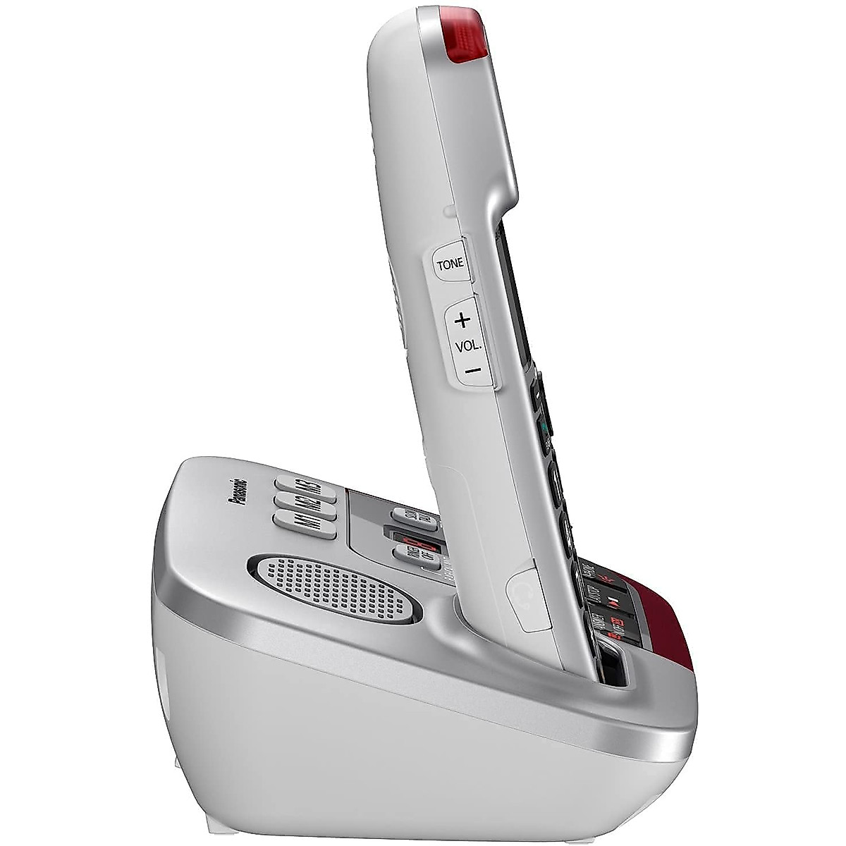 Panasonic KX-TGM450S + (1) KX-TGMA45S Volume Booster Upto 50 dB Slow Talk Control Noise Reduction Talking Caller ID Amplified Cordless Phone-2 Handset