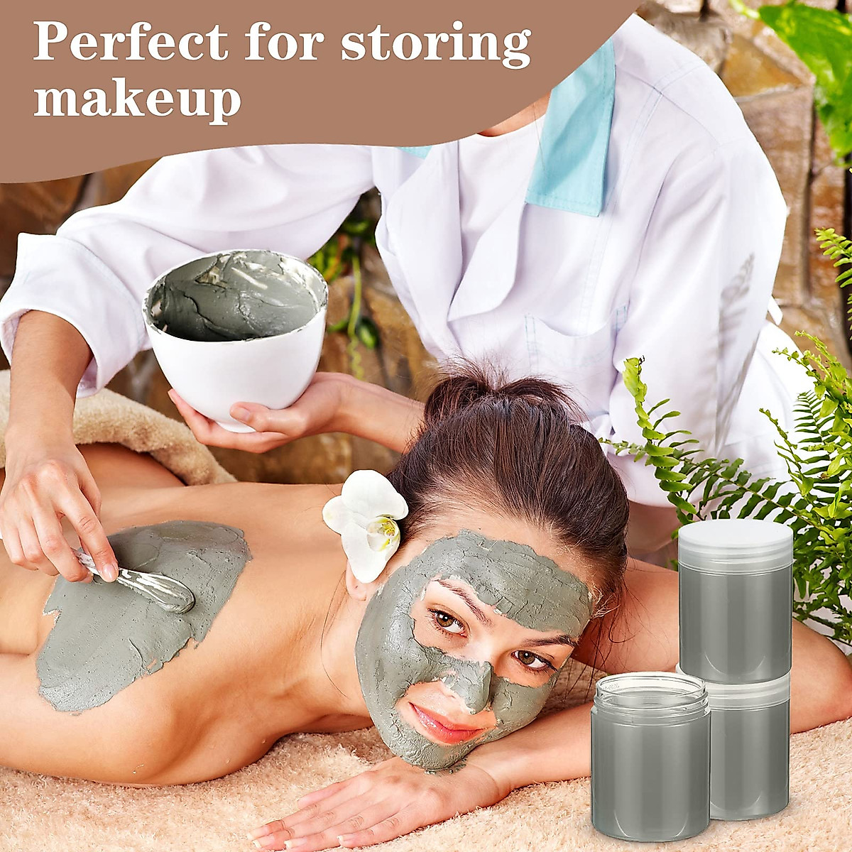 eBoot 150 Piece 3 Oz Plastic Container Jars with Lids Round Clear Cosmetic Empty Clear Plastic Jars for Lotion, Cream, Ointments, Makeup, Eye Shadow, Rhinestone, Samples, Pot, Travel Storage