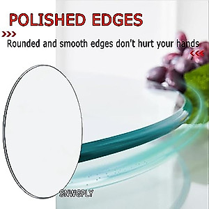 SNWGPLY Tempered Glass Round Table Top, Round Dining Table, Round Glass Table Top Replacement, High Load-Bearing, Safe and Stable, for Conference Tables, Waiting Room Tables