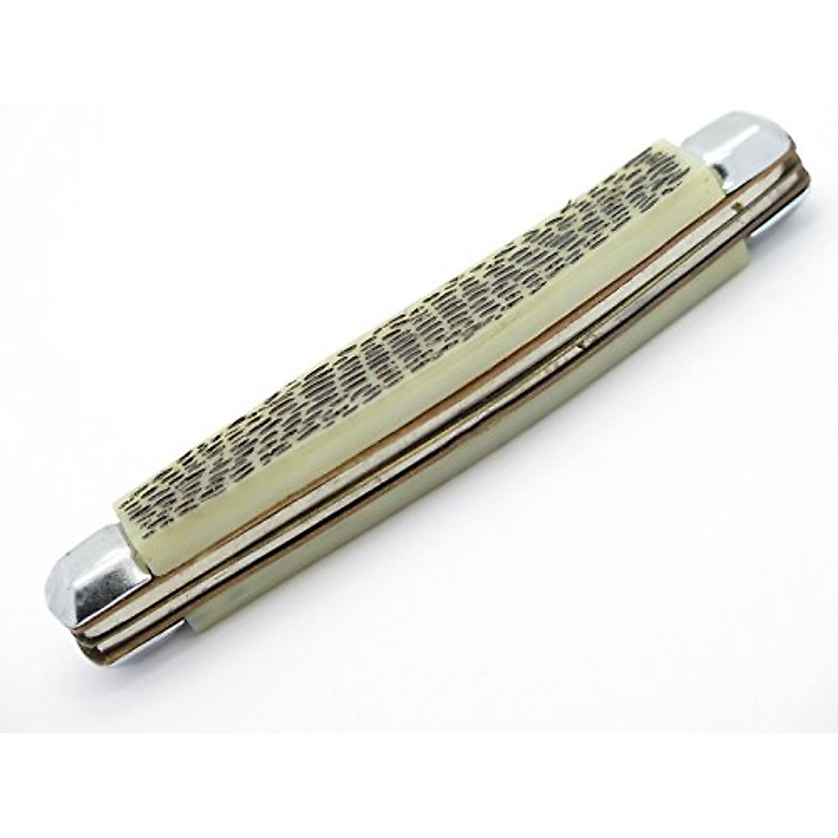 Artist Unknown Vintage Old Stock 1980s Made In China Snake Skin Stockman Folding Pocket Whittler Knife