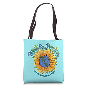 Hippie, BOHO, Flower Power, Save the Earth, Raise a Hippie Tote Bag