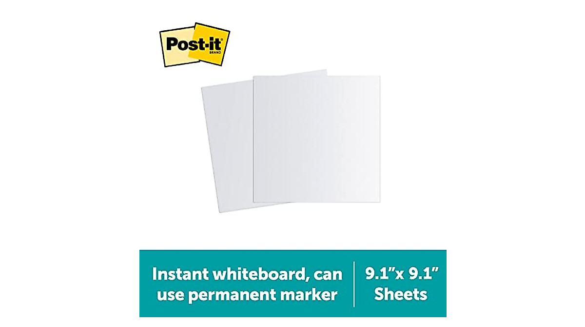 Post-it Flex Write Surface Sheets - Instant Whiteboards for Home & Office
