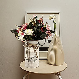 NOLITOY 1pc Flowerpot Artifical Flower Farmhouse Metal Vase Bouquet of Flowers Artificial Ash Tray Outdoors Houseplant Pots Can Planter Tin Mini Office Wrought Iron Flower Basket