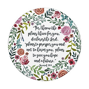 Jeremiah 29:11 Bible Verse Flower Christian Religious Quote PopSockets PopGrip: Swappable Grip for Phones & Tablets