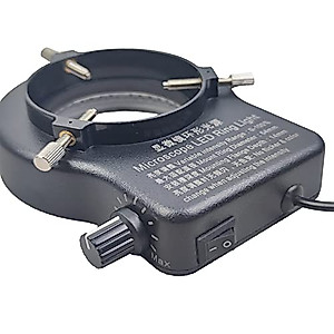 USB LED Ring Light Illuminator, 144 64 LED White Adjustable Lamp for Industry Monocular Binocular Trinocular Stereo Video Lens Microscope & Camera (USB 144 LEDs)…