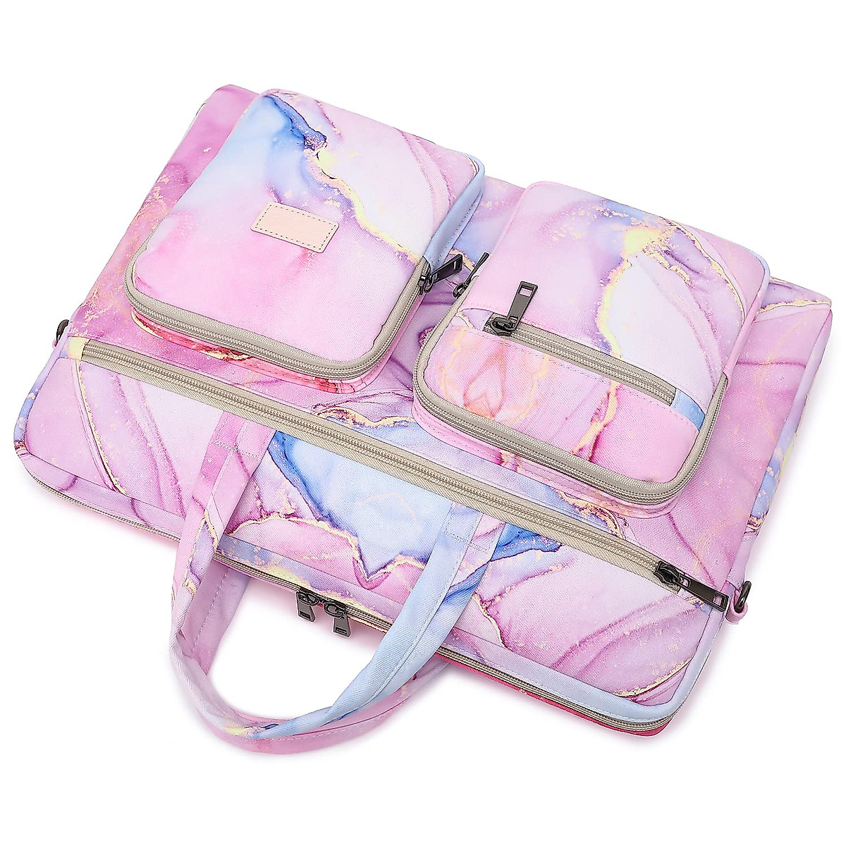 Ezrelia15-15.6 inch Laptop Shoulder Bag, for MacBook Pro 16, Hp Lenovo Dell 14 inch Waterproof Messenger Bag Case Sleeve