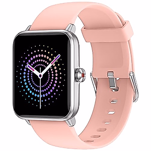 LIVIKEY Smart Watch, Fitness Tracker with Heart Rate Monitor, Blood Oxygen, Sleep Tracking, 41mm Smartwatch 5ATM Waterproof with Pedometer for Women Men Compatible with Android iPhone iOS