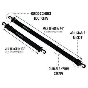 StoreYourBoard Ski and Boot Carrier Straps, Adjustable Shoulder Sling System, Heavy-Duty (Boot Carrier, 2 Pack)