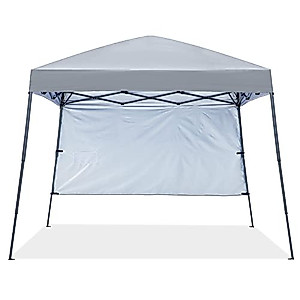 ABCCANOPY Stable Pop Up Beach Tent with Backpack Bag, 8 x 8 ft Base / 6 x 6 ft Top, Gray
