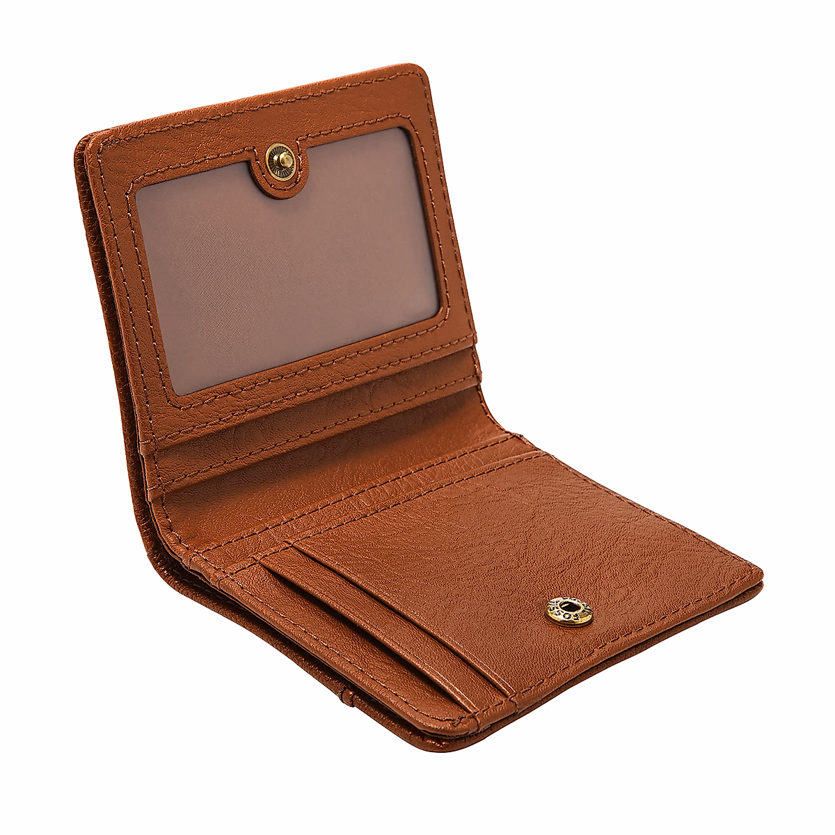 Fossil Women's Tara Leather Wallet Multifunction Bifold, Brandy (Model: SL6523213)