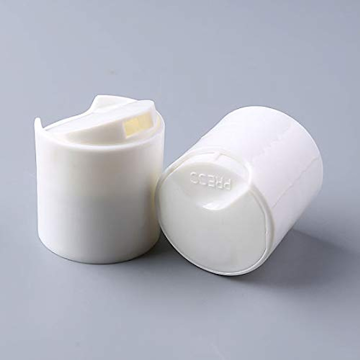 Earth's Essentials 12 Pack Of Refillable Eight Ounce. Squeeze Bottles With One Hand Press Cap Dispenser Tops-Great For Dispensing Lotions, Shampoos and Massage Oils.