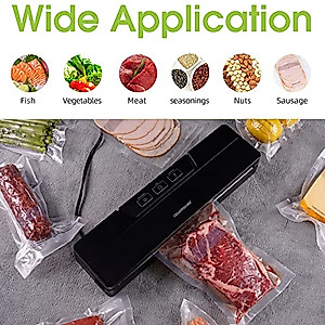 CREATIVECHEF 100 Pint 6 x 8 Inch Vacuum Sealer Bags, Great for Food Saver, Sous Vide,Vac Seal Freezer Bags, Vacuum Storage, Seal a Meal, BPA Free, Heavy Duty Sous Vide Vac Seal (6" x 8" 100 count)