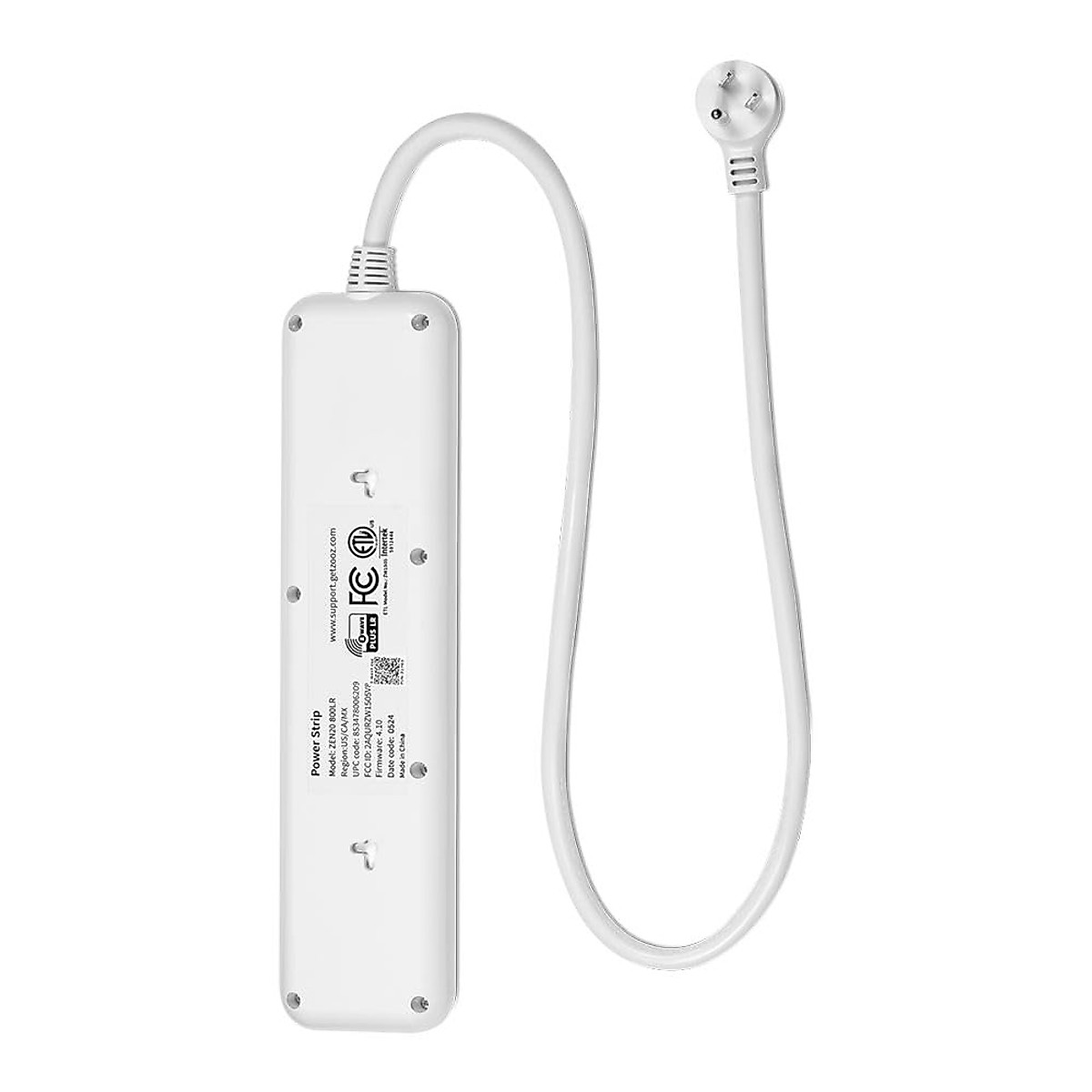 Zooz Z-Wave Long Range Power Strip ZEN20 800LR with Energy Monitoring and 2 USB Ports | Works with Z-Box, Hubitat, Home Assistant, Compatible with SmartThings