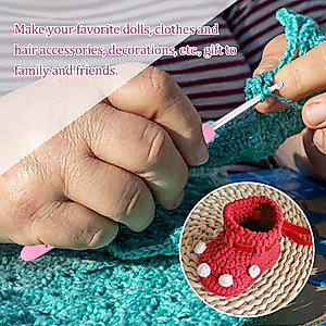 3 mm Crochet Hook, Ergonomic Handle for Arthritic Hands, Extra Long  Knitting Needles for Beginners and Crocheting Yarn (3 mm)