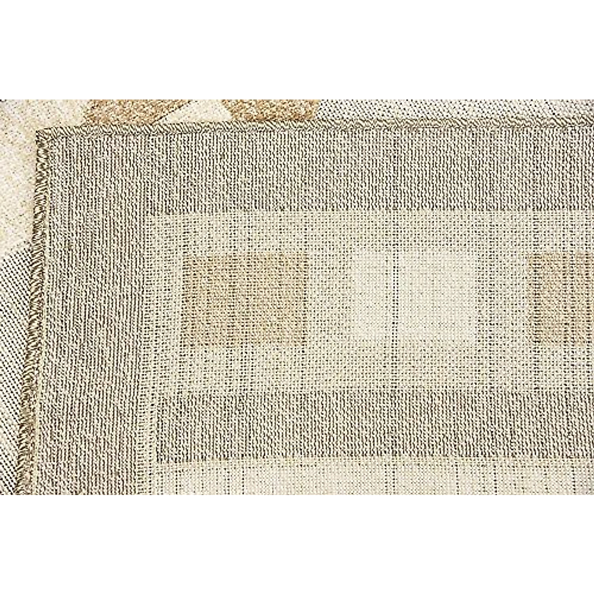 Unique Loom Modern Collection Geometric, High-Low Pile, Vintage, Arrows, Indoor and Outdoor Area Rug, 9 ft x 12 ft, Light Brown/Beige
