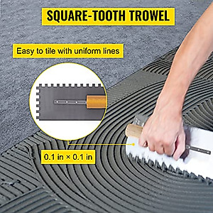 VEVOR Shower Curb Kit, 38"x60" ABS Watertight Shower Curb Overlay with 4" ABS Offset Bonding Flange, 4" Stainless Steel Grate and Trowel, Cuttable Shower Curb, Shower Pan Fit for Bathroom