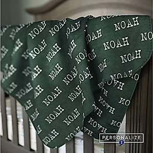 Personalized Baby Blanket with Name – Extra Soft, Premium Quality Baby Blanket for Girls and Boys with Customized Name Dyed Into Fabric – Fade-Proof, Machine-Washable (Skylar Pink)