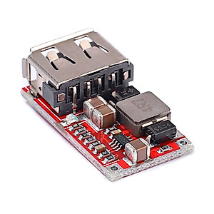 Teyleten Robot DC-DC Buck Converter USB Car Charger Step Down Module 6-24V 12V/24V to 5V 3A Power Supply Module Efficiency 97.5% 10pcs