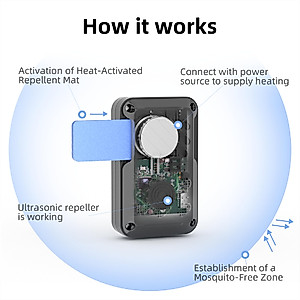 Mosalogic Mosquito Repeller Outdoor Patio Effective Pest Repellent Portable Mosquitoes Repellent