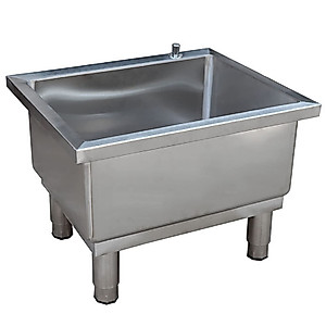 Commercial Floor Mop Sink, Stainless Steel Large-capacity Deepening Mop Sink, Floor-standing Mop Sink, Suitable for Home Outdoor Courtyards