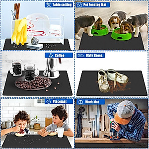 HOUSEASSIST Mini Fridge Silicone Mat with Raised Edges 24" x 24" Water Leakage Moldy and Floor Damage for Elecrical Equipment Such as Washing Machines Dryer Mini Fridge