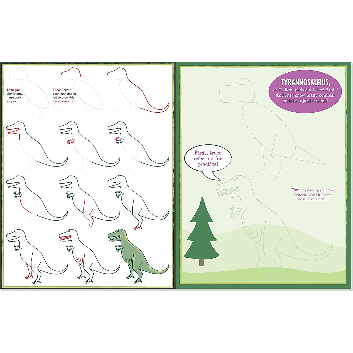 Learn To Draw Dinosaurs! (Easy Step-by-Step Drawing Guide) (Young Artist Series)