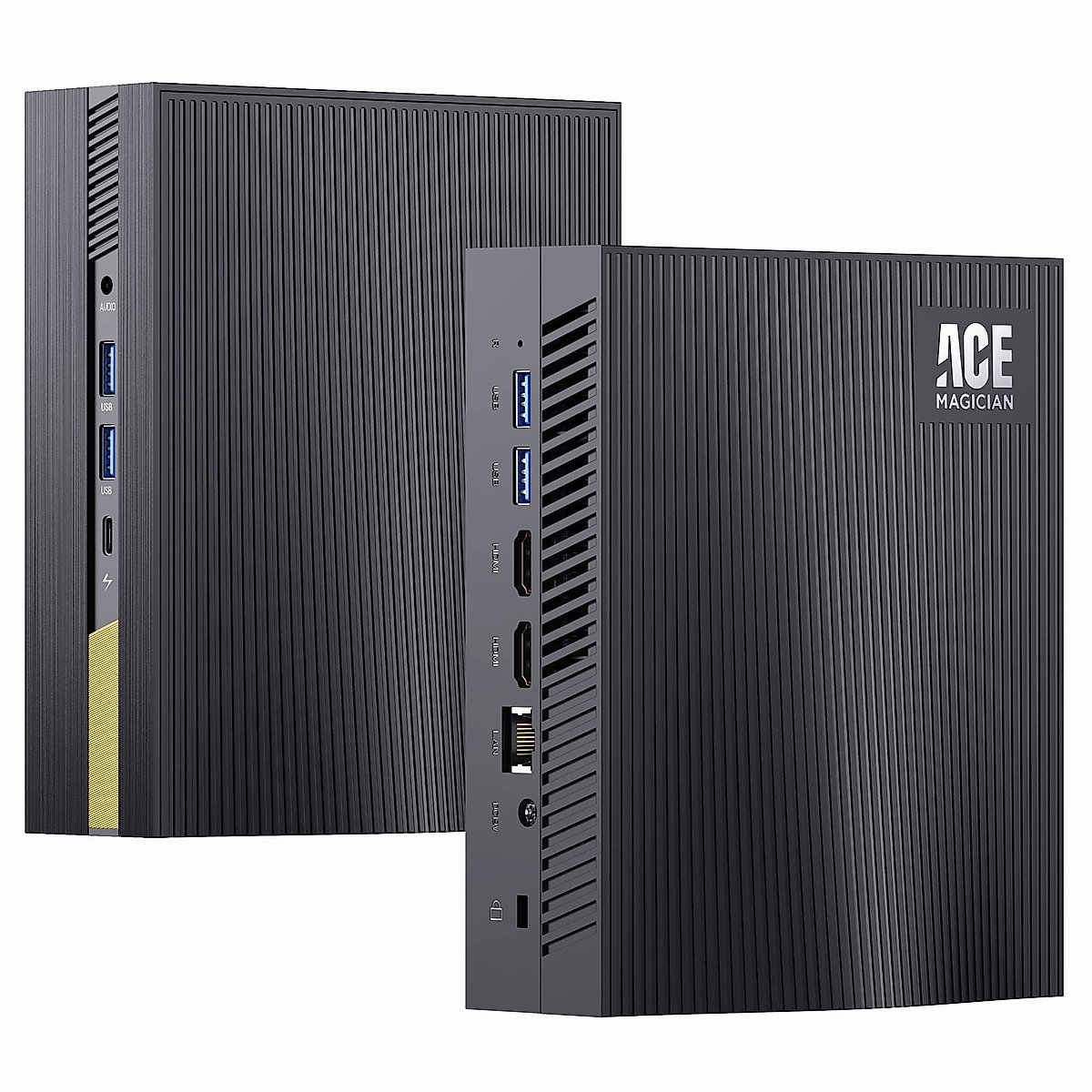 Mini PC Intel i5 12th-Gen 12450H (8 Cores, 12 Threads, up to 4.4GHz), ACEMAGICIAN Mini Computer 16GB DDR4 512GB SSD, WiFi 6/BT5.2/3-Screen 4K@60 Display Office Desktop, for Daily Use/Business/HTPC