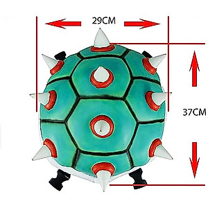 Bowsette Koopa Backpack Super Crown Cool White Spiked Shell Daypack Cosplay Costume Accessory Prop