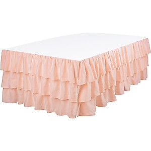 3PCS Crib Bedding Set Baby Minky Blanket Nursery Bed Skirt Set for Baby Girls & Boys (Retro Chrysanthemum,3pc Set)