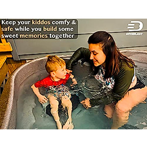 DIVEBLAST: Hot Tub Booster Seat for Adults - Weighted U-Shaped Hot Tub Pillow with Non-Slip Materials - Ergonomic Designed Hot Tub Seat - Premium Hot Tub Accessories for Adults - 15 x 12 x 5 Inches…